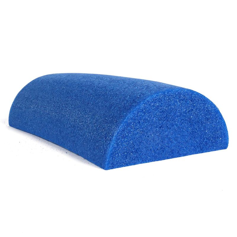 CanDo 6 x 12 Blue Foam Roller for Muscle Recovery and Physical Therapy ...