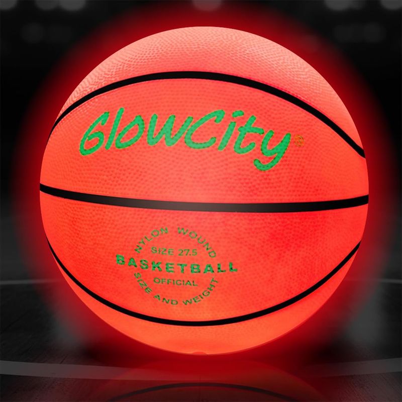 GlowCity LED Light-Up Basketball – Size 5, 27.5 inch, Ideal for Youth ...