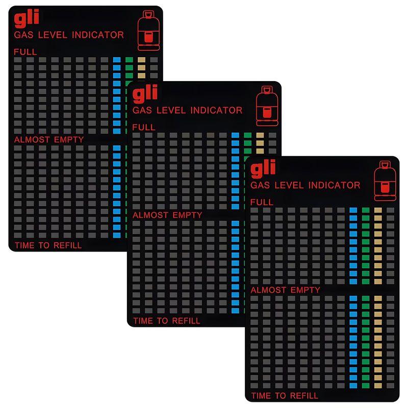 3 Pcs Magnetic Gas Bottle Level Indicator, Portable Gas Bottle Level ...