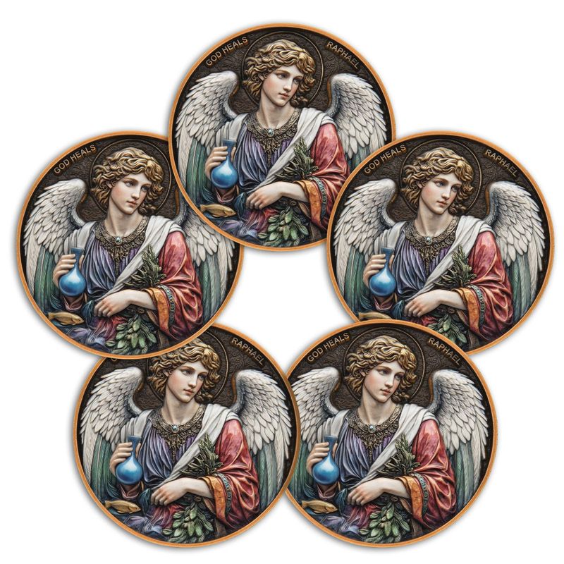 Archangel Raphael Healing Prayer Coin – Inspirational Christian Token ...