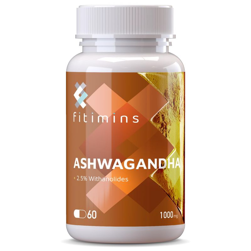 Fitimins Ashwagandha 1000mg - Vegan Friendly Capsules with Withania ...