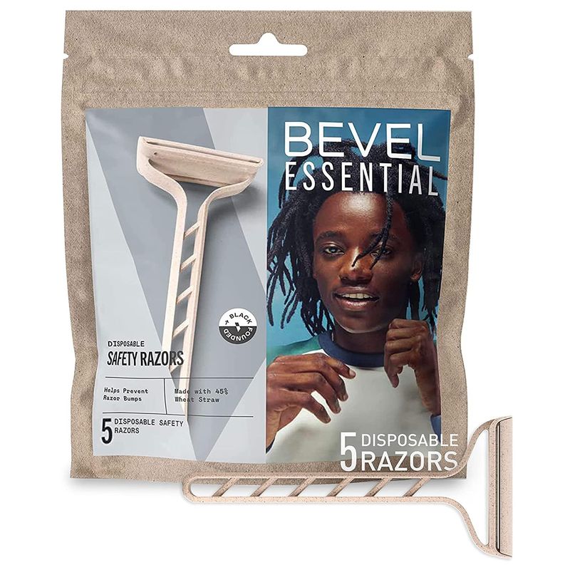 Bevel Essentials Disposable Safety Razors for Men, Double Edge ...