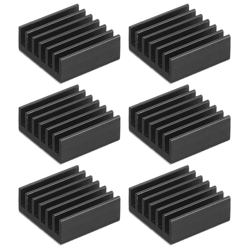 PATIKIL Heatsink 14x14x6mm, 6 Pcs Aluminum Cooler Radiator Heat Sink ...
