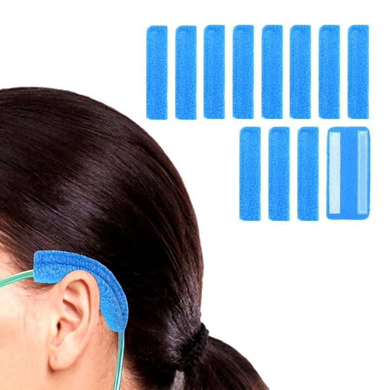 NATAKU 12 Pack Nasal Cannula Ear Cushions Oxygen Cannula Face Soft ...