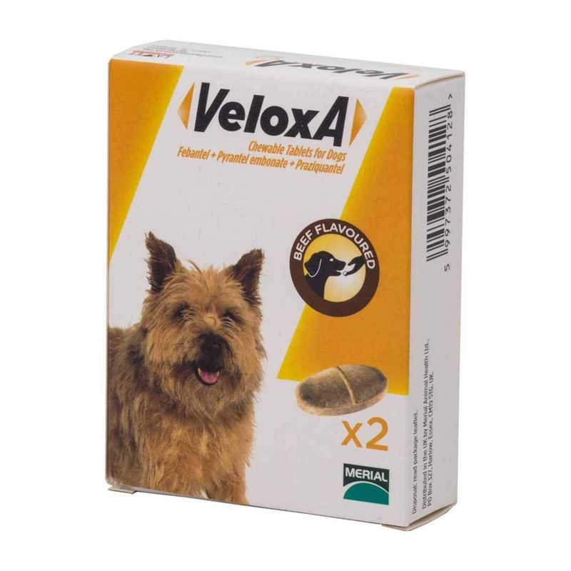 Veloxa Chewable Dog Wormer, 2 Tablets - Online Marketplace - EveryMarket