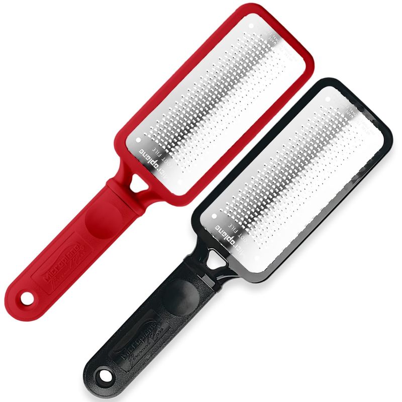 Microplane Colossal Foot File, Red and Black - The Original Stainless ...