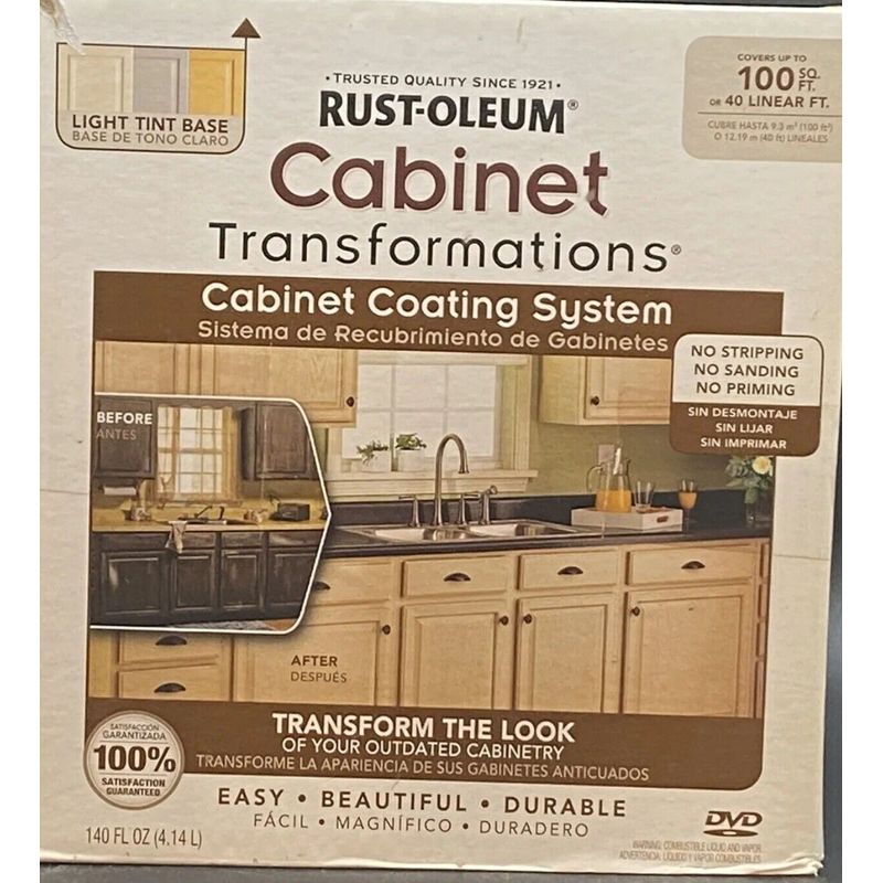 Rust-Oleum Cabinet Transformations Complete Coating Kit Light Tint Base ...