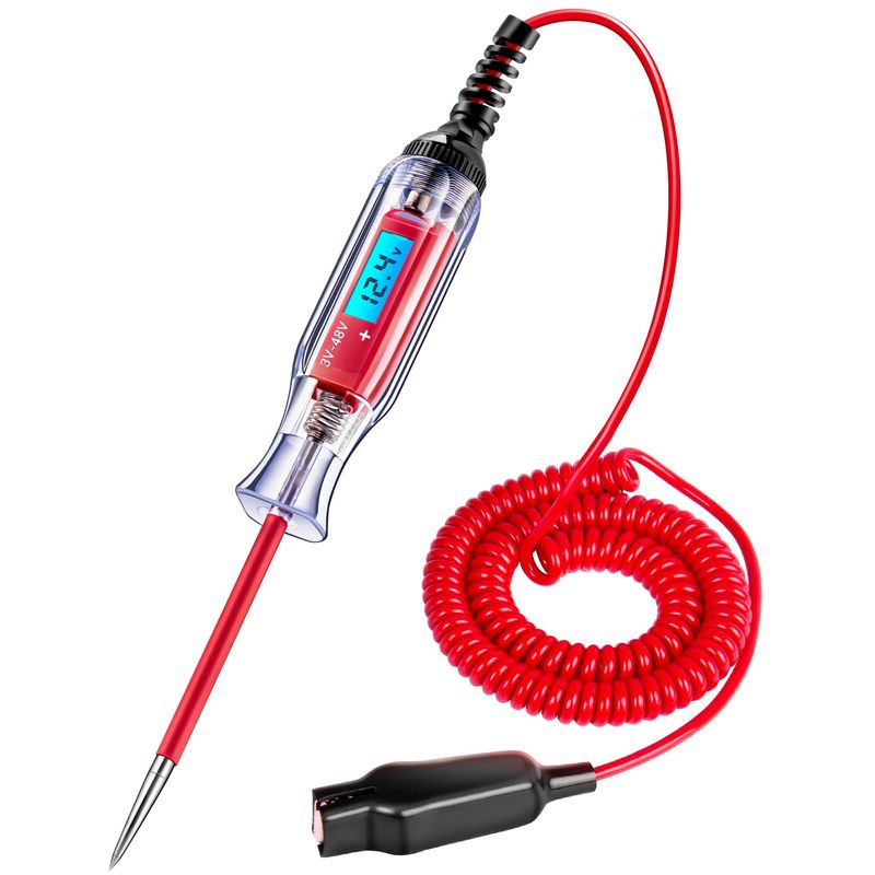 Heavy Duty 3-48V Automotive Circuit Tester with Backlit Digital LCD ...
