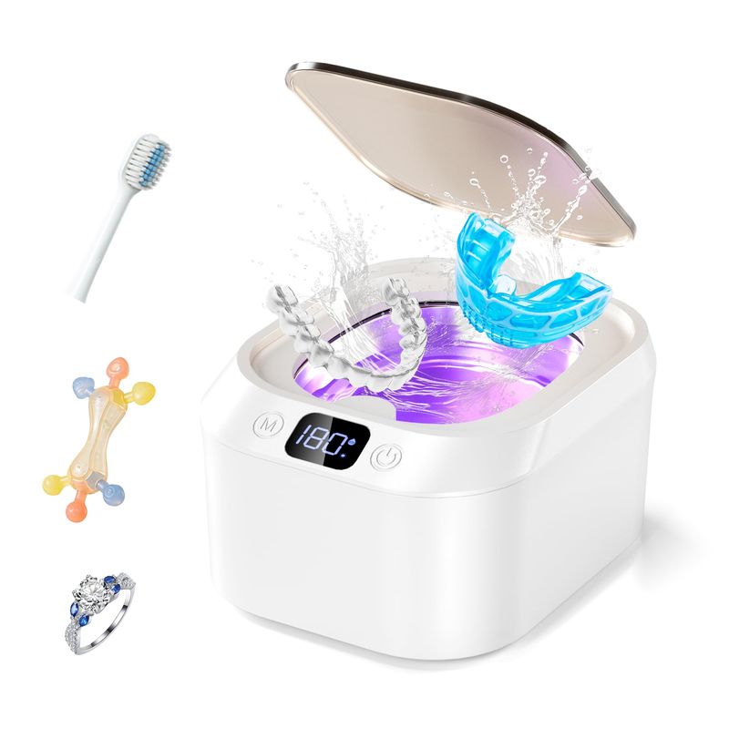Ultrasonic Retainer Cleaner, Sonic Denture Cleaning Machine with 3 ...