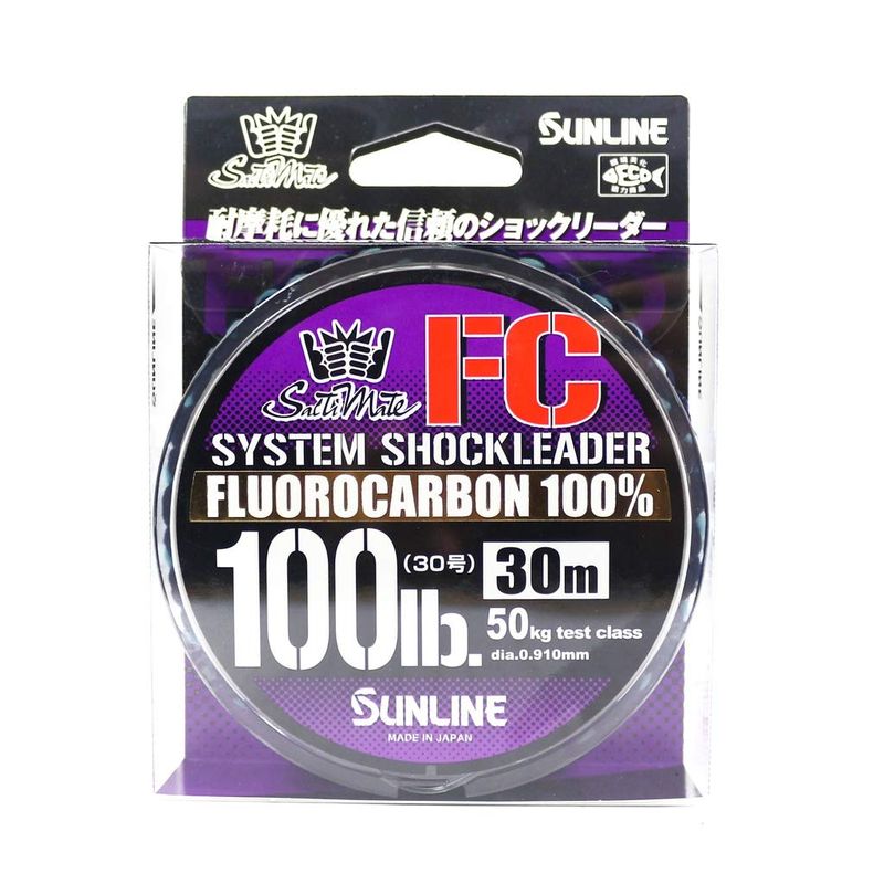 SUNLINE Harris Saltimate System Shock Leader FC 30 No. 100 LB 30 ...