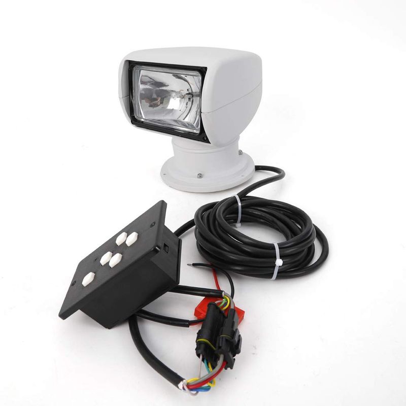 DNYSYSJ Boat Spotlights, 360° 100W Remote Control Spotlight Rotate ...