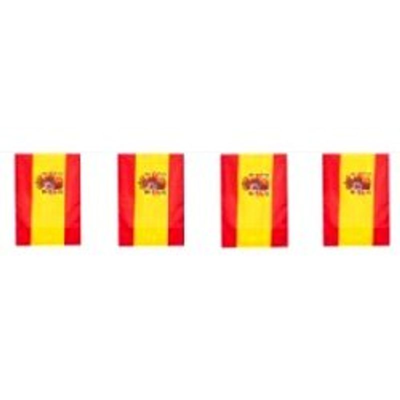 Novelties Direct Spain Flag Bunting Rectangular Flags 6m long 20 flags Polyester - Online ...