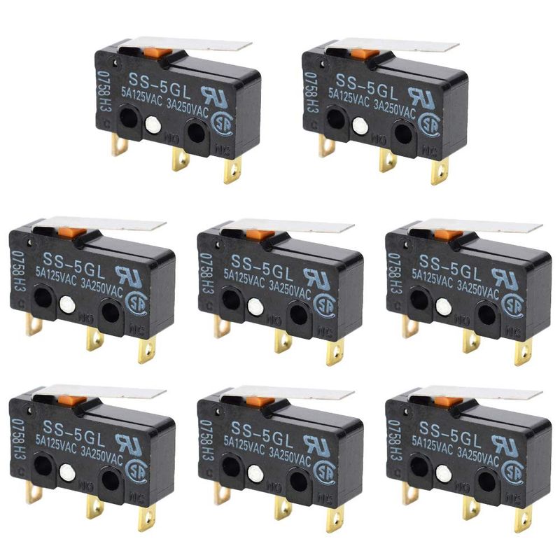 CESFONJER Limit Switch SS-5GL 5A Micro Subminiature Snap Action Switch ...