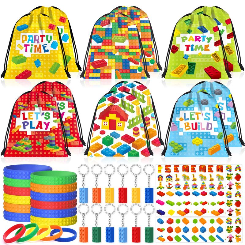 Winrayk 12 Sets Building Blocks Party Favors Birthday Supplies for Kids ...
