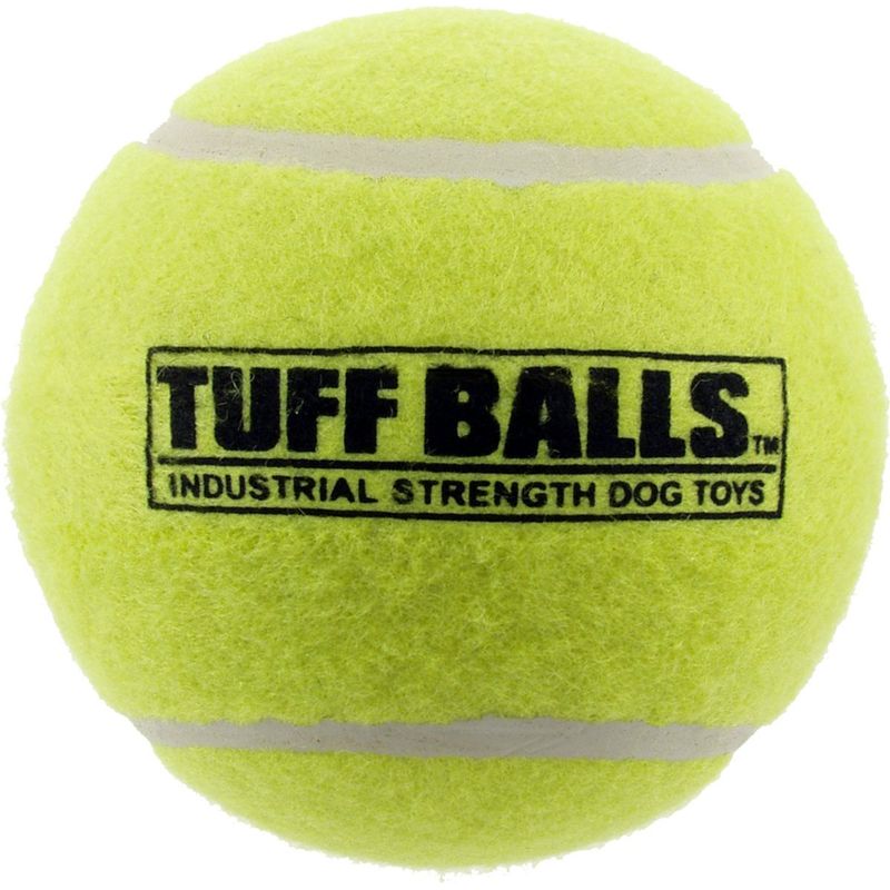 PetSport Yellow Tennis Ball Dog Toys | 1 Pack Giant (4") Tuff Balls for ...