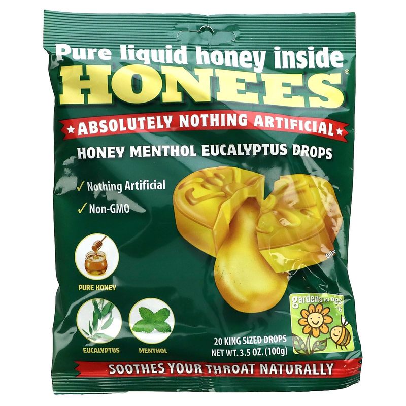 Honees Original Honey Menthol Cough Drops, 20 Count Bag - Online Marketplace - EveryMarket