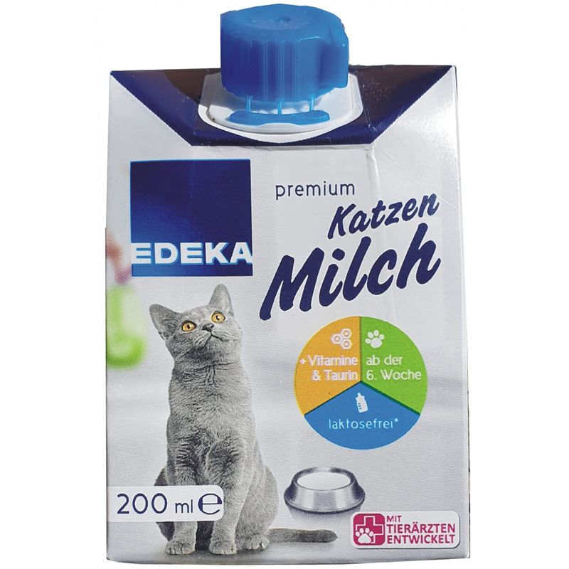 Edeka Premium Cat Milk 200 ml Lactose Free from Week 6 - Online ...