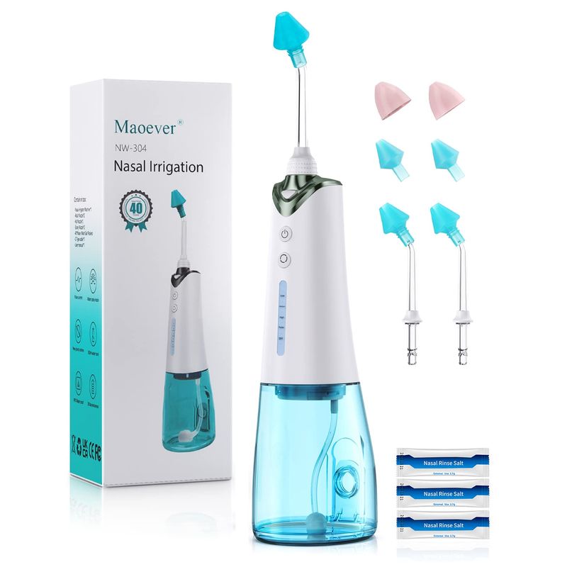 Sinus Cleaner Machine, Cordless Nasal Rinse Machine for Sinus Relief ...