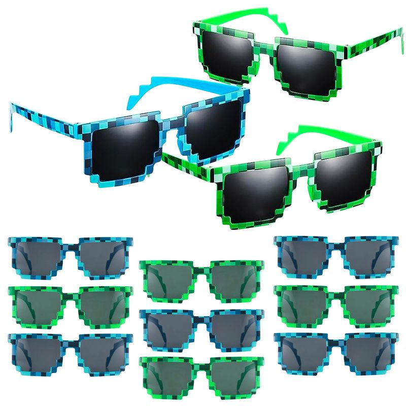 Pixel Sunglasses - 12 Pack - Robot Eye-wears for Kids and Adults ...