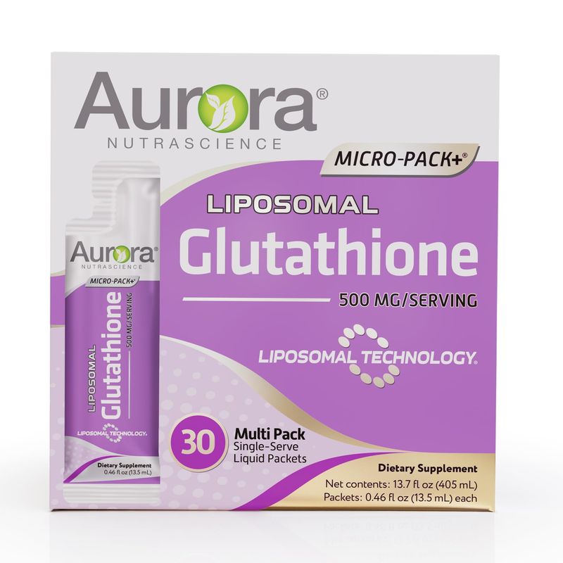 Aurora Nutrascience Micro-Pack Liposomal Glutathione, Immune System ...