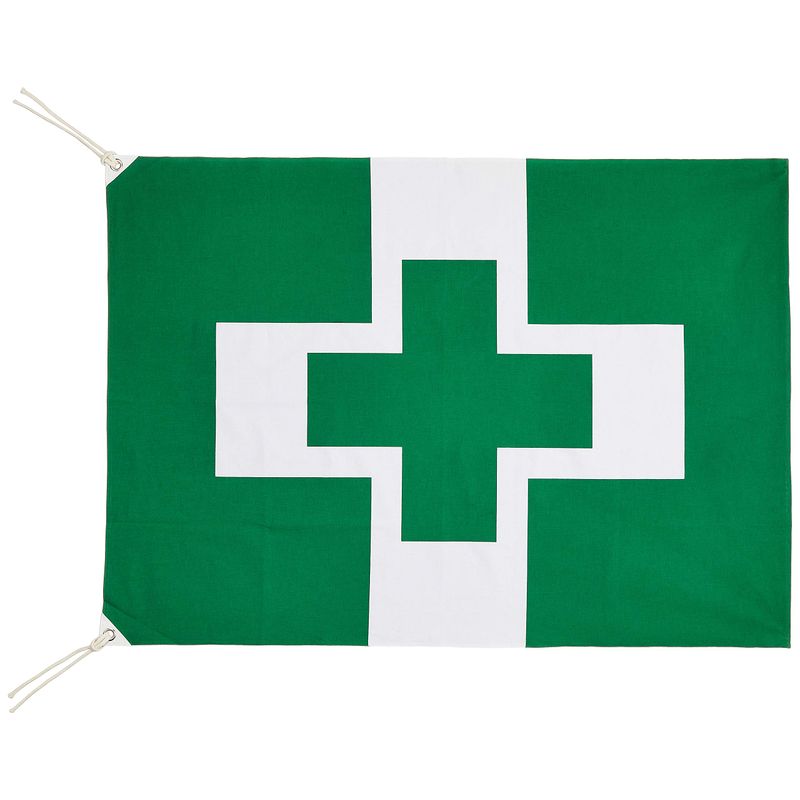 Japanese Green Cross Flag, Safety and Health Flag, Small, 27.6 x 39.4 ...