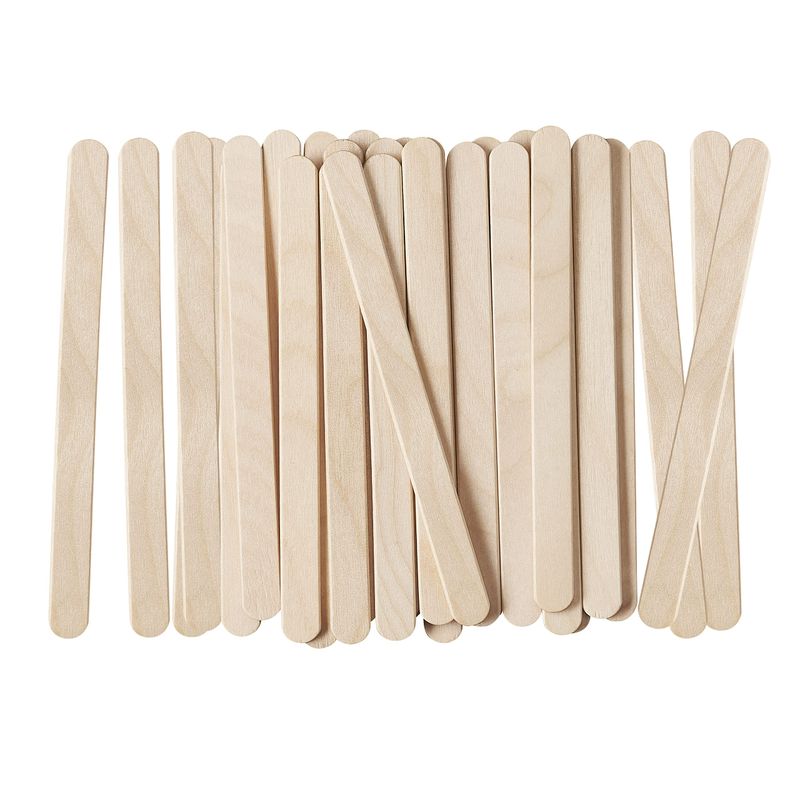 [200 Count] 4.5 Inch Wooden Multi-Purpose Popsicle Sticks for Crafts ...