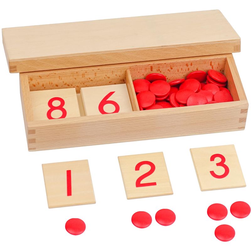 Hidoggy Montessori Cards and Counters Math Games Early Education ...