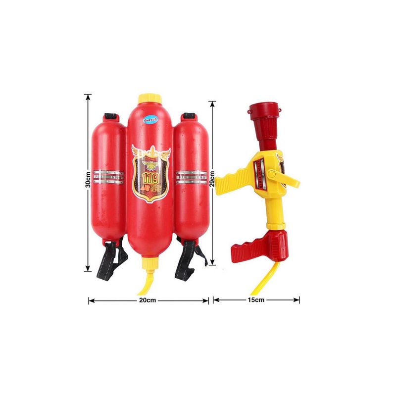 GracesDawn Fireman Toys Backpack Watergun Blaster Extinguisher with ...