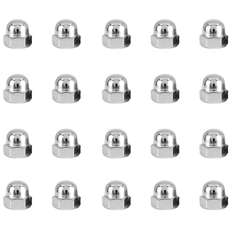 20 Pcs Acorn Cap Nuts, M8 Stainless Steel Hex Dome Cap Nut for Screws ...