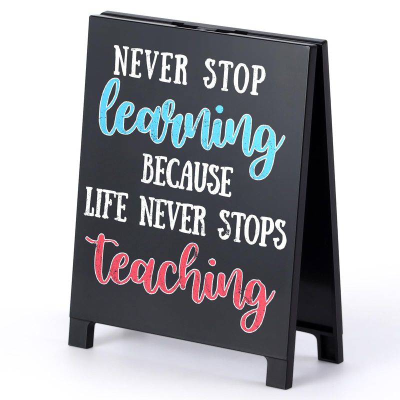 Inspirational Gifts Motivational Quote Sayings Never Stop Learning ...