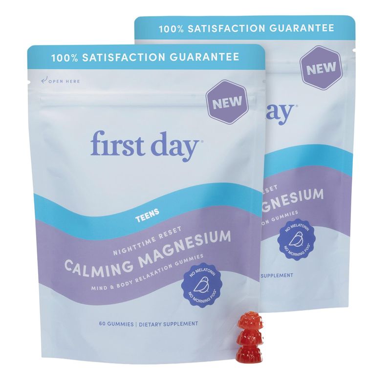 First Day Teens’ Nighttime Reset Calming Magnesium Gummies – Sleep Aid ...