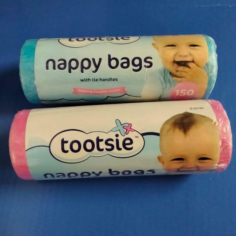 Nappy Bags with Tie Handles 300pcs Disposable Diaper Sacks Bags ...
