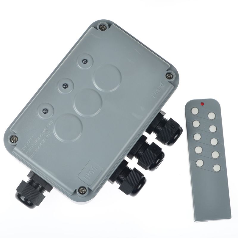 Remote Controll 3 Gang Switch Box IP66 Weatherproof Outdoor Remote ...