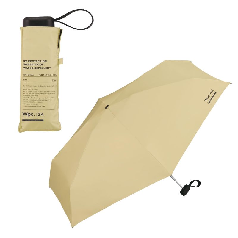 Wpc. IZA ZA003-911-102 Men's Umbrella, Compact, Compact Umbrella, 100% Shading Rate, 100% UV ...