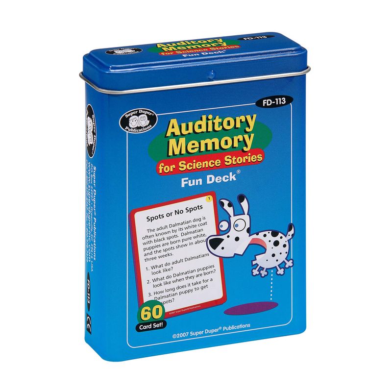 Super Duper Publications | Auditory Memory for Science Stories Fun Deck ...