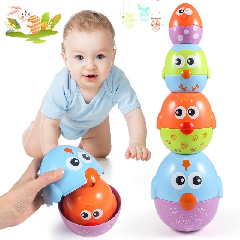 Dual Sided Sharpening Stone With Base Easter Eggs Toys For Toddlers - 4 ...