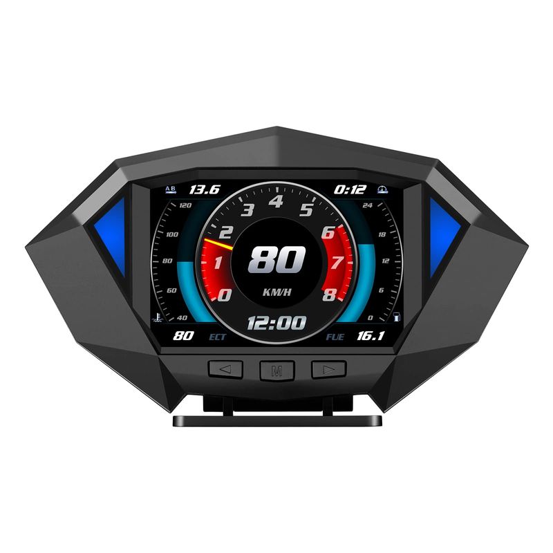 wiiyii P1 obd2 multimeter, obd2 meter, multimeter obd2, HUD obd2, OBD ...