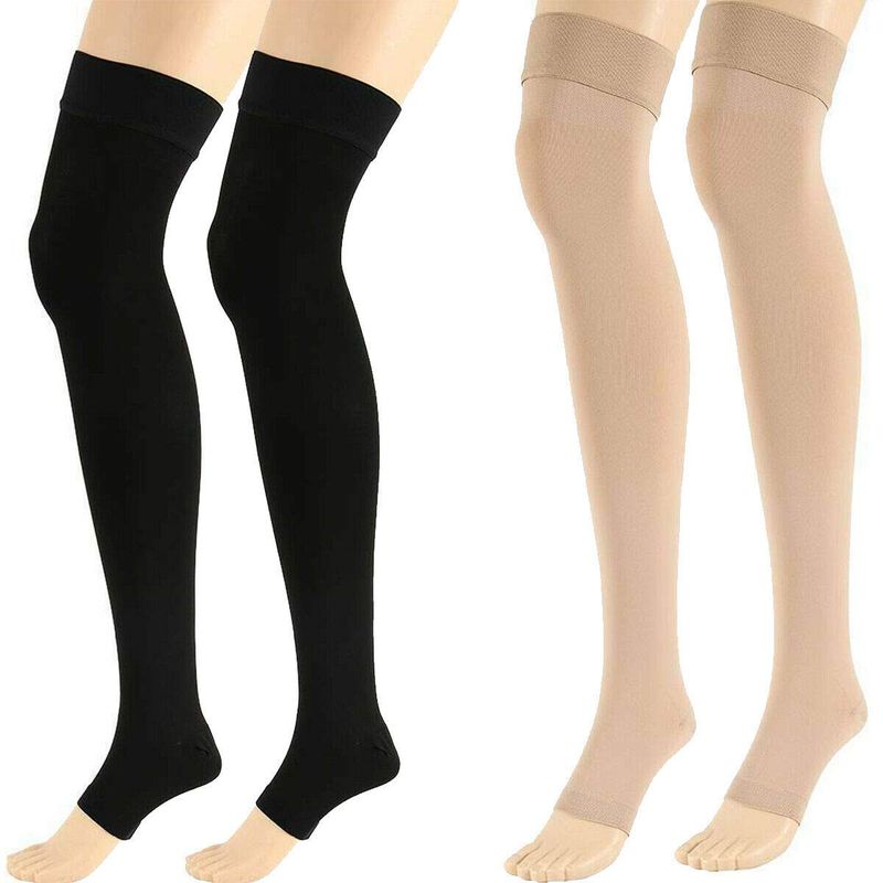 PEDIMEND Open Toe Thigh High Compression Stockings (1PAIR) - for ...