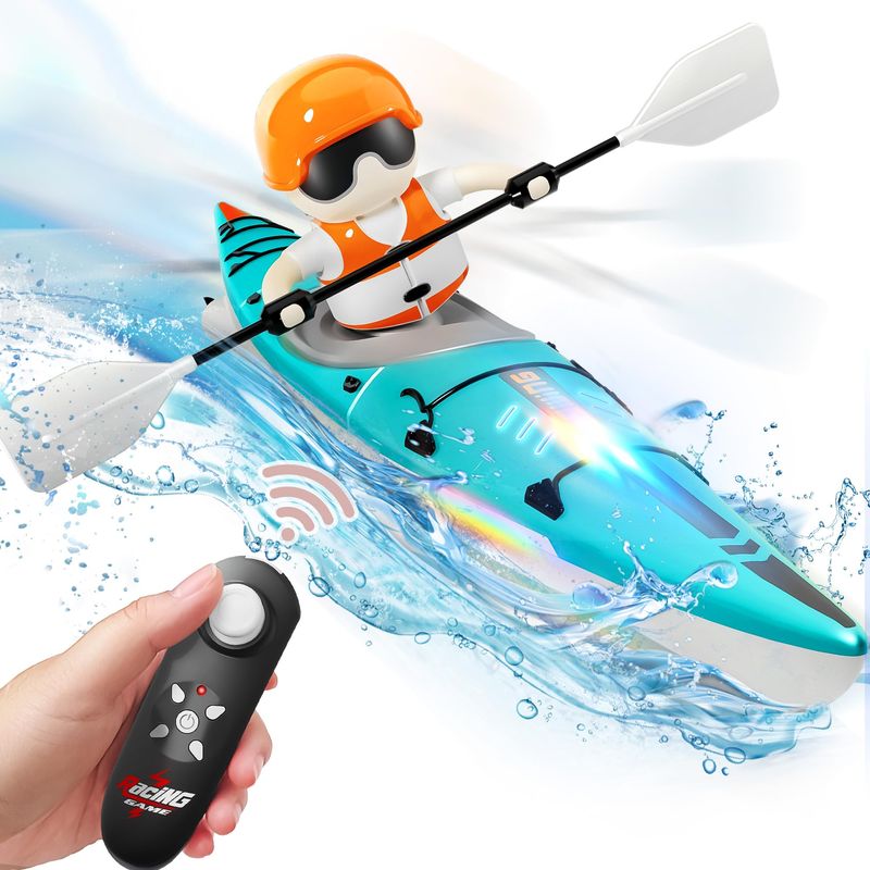 iPlay, iLearn Kids Remote Control Boat Toy, Toddler RC Kayak Paddle ...