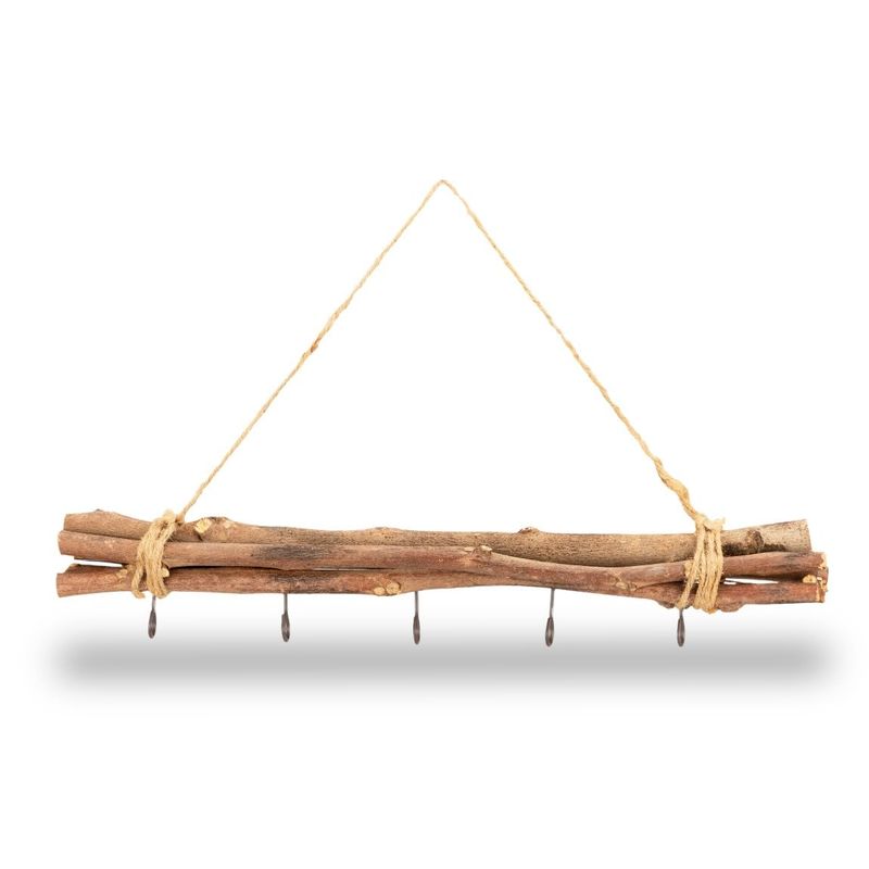 NaDeco Mulberry Bundle, Natural, Flamed, Approx. 50 cm, with 5 Hooks ...