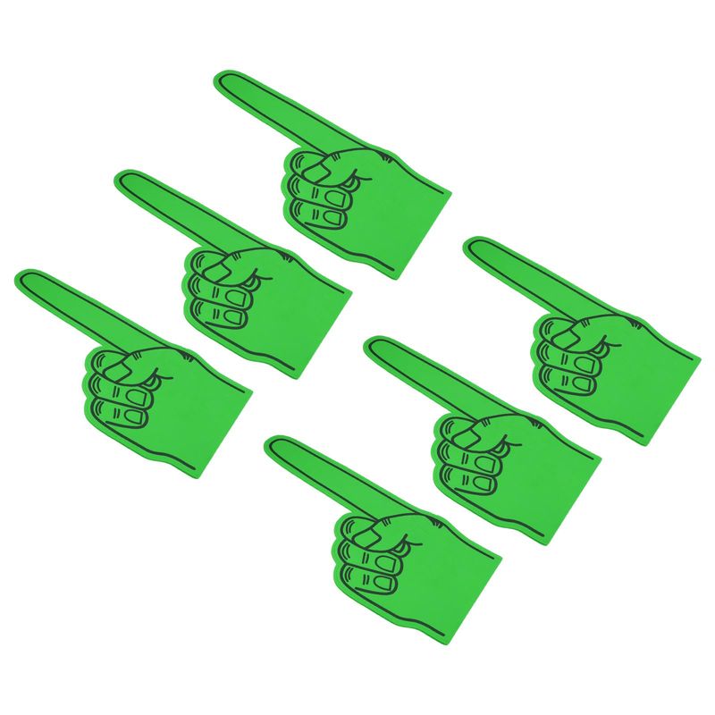 PATIKIL Giant Foam Finger 18 Inch, 6 Pack Number 1 DIY Blank Foam Hand ...