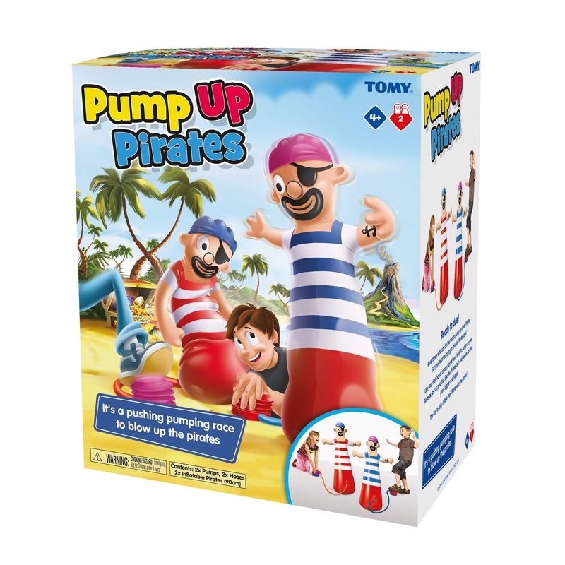 TOMY Pump Up Pirate Children's Action Board Game, Family & Preschool ...