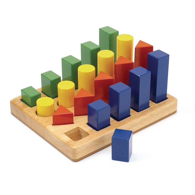 Shape Sequence Blocks - 21 Pieces, Color Blocks for Toddlers, Color ...