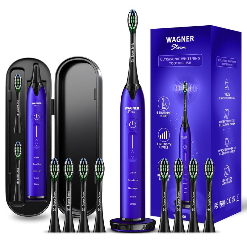 Wagner Stern Ultrasonic whitening Toothbrush with Pressure Sensor. 5 ...