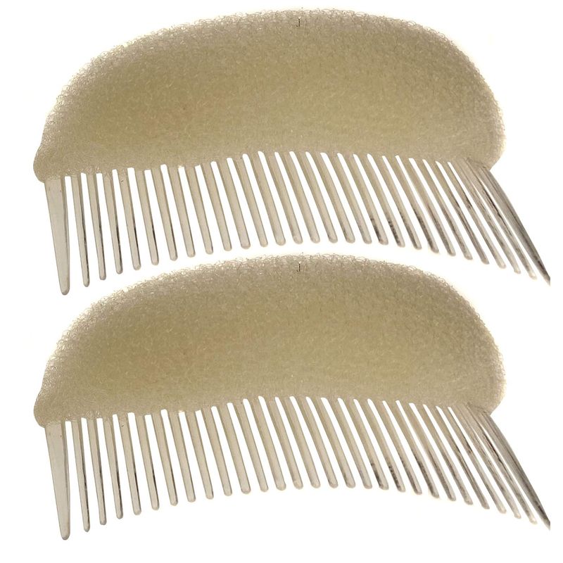 2PCS Long 3.3inch Hair Decoration Comb Sponge Foam Hair Volume Bump it ...