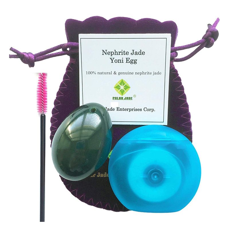 Polar Jade Nephrite Jade Egg, Medium, Drilled with Unwaxed String ...