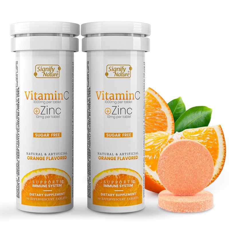 SIGNIFY NATURE Vitamin C 1000mg Effervescent Tablets - Potent Immune ...