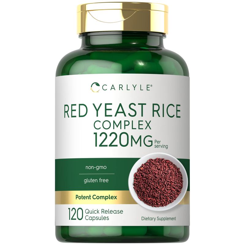 Carlyle Red Yeast Rice Complex | 1220mg | 120 Capsules | with ...