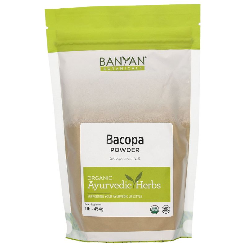 Banyan Botanicals Bacopa Powder, 1 Pound - USDA Organic - Bacopa ...