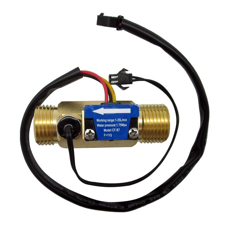 DIGITEN CF-B7ZJ SENSTREE G1/2 inch Male Thread Brass Water Flow Sensor ...